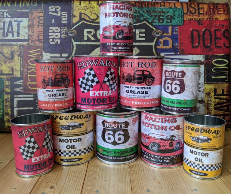 Replica Vintage Cans – Artist Jane Webb