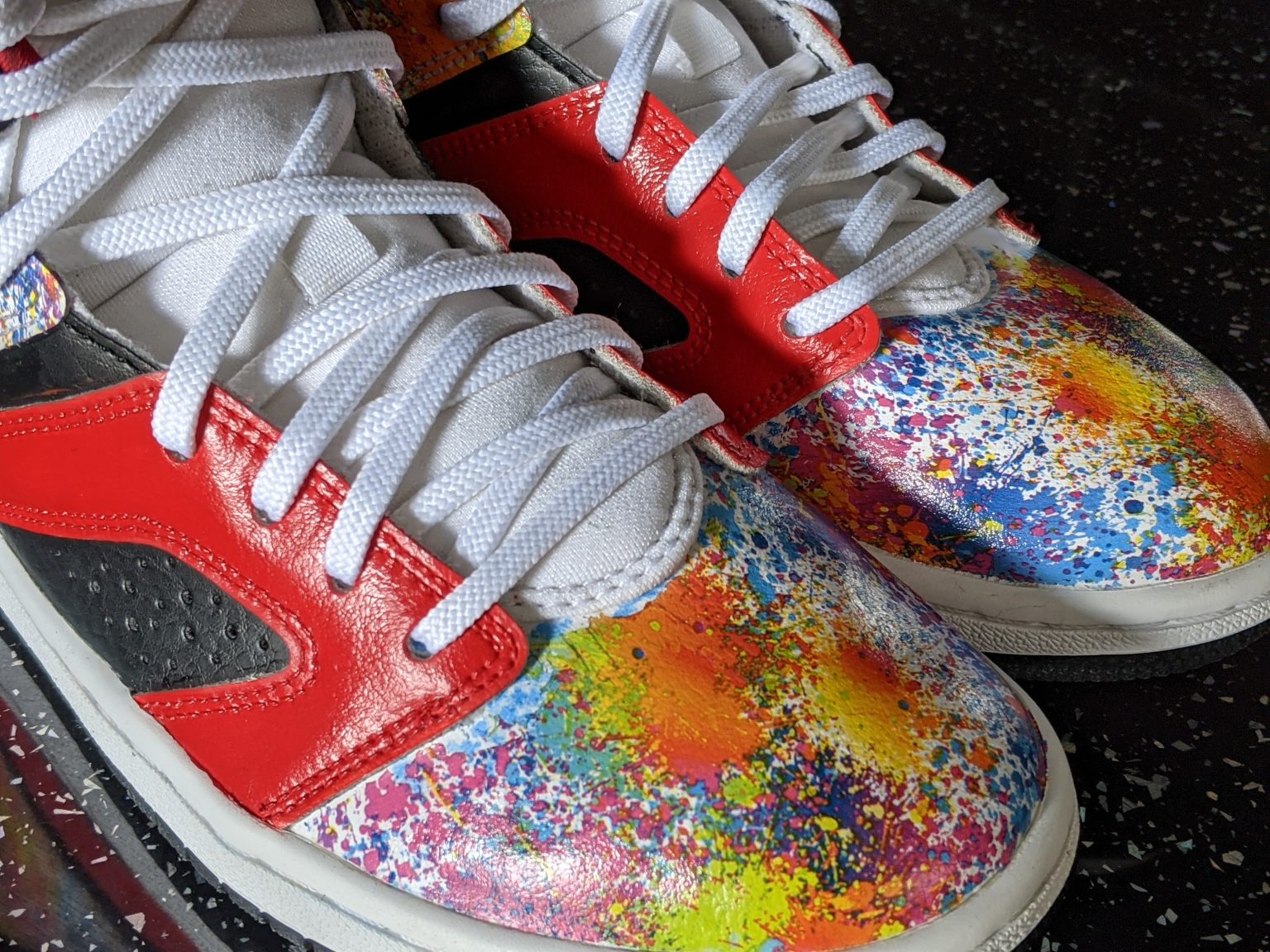 Custom Painted Trainers – Artist Jane Webb